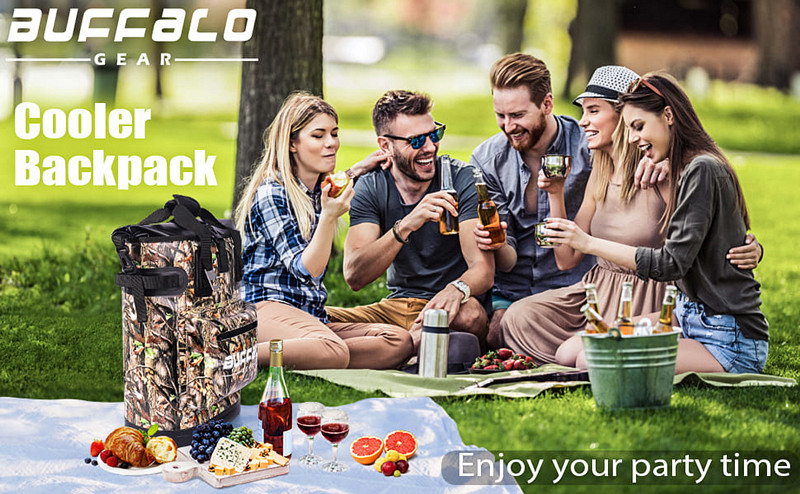 18L Insulated Cooler Backpack - Leakproof | Buffalo gears.100% ...