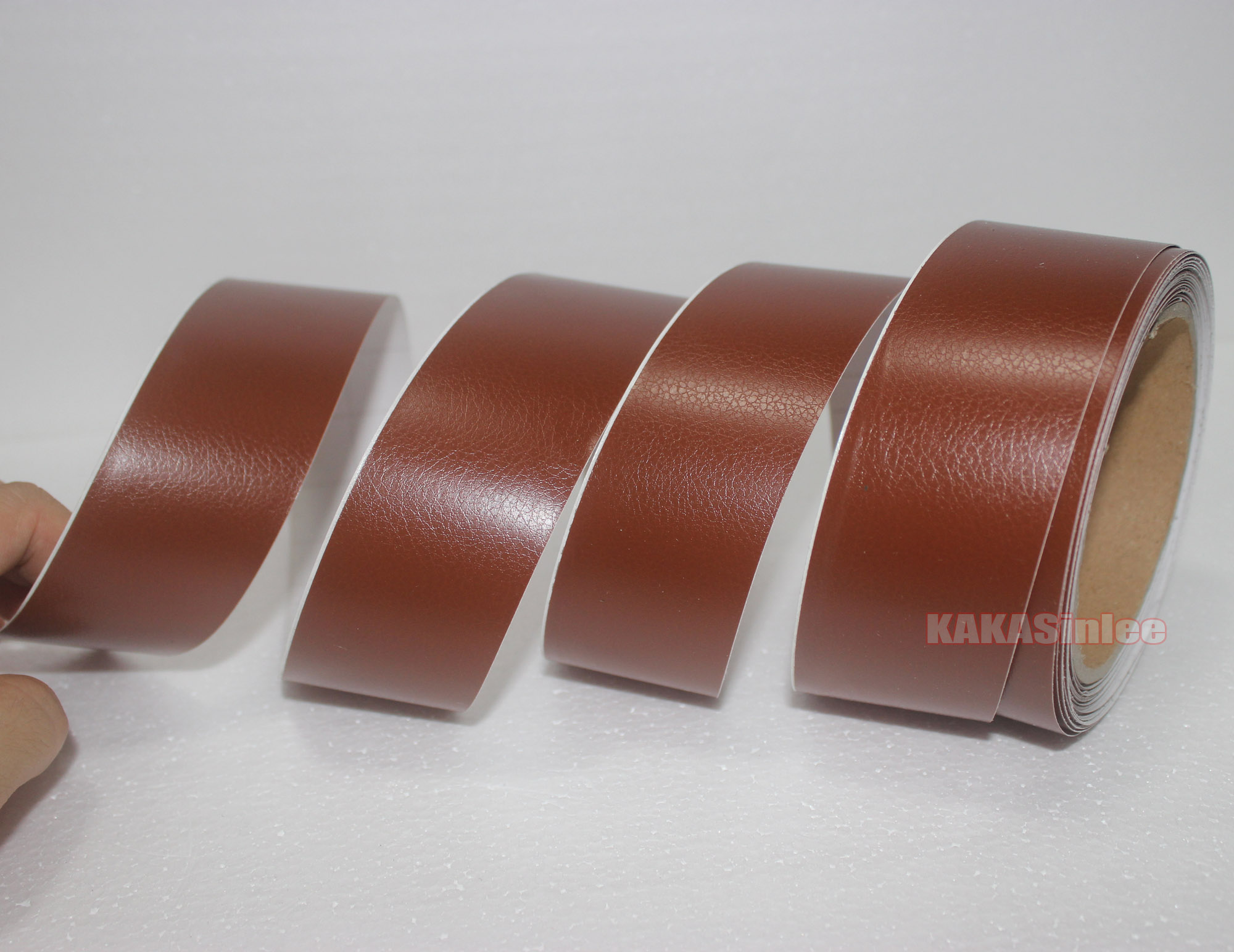 DIY Brown Matte Leather Decal Textured Vinyl Sticker Tape for Car Phone ...