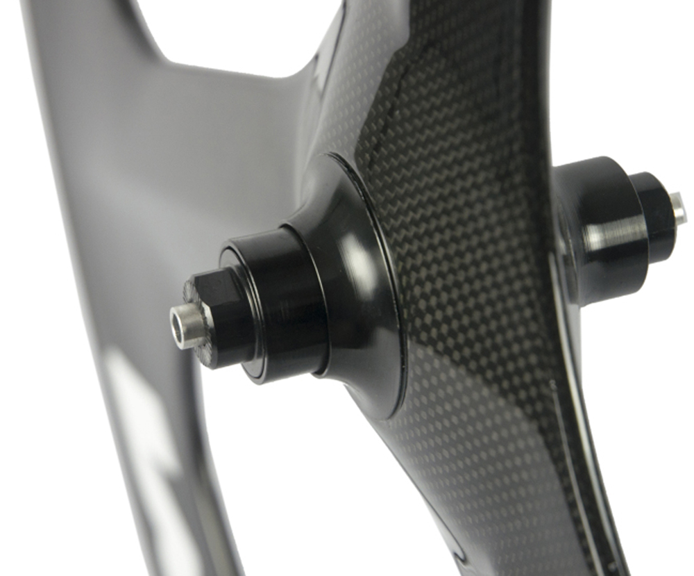 700C 70mm Road Bike 3 spokes Wheels Carbon Fiber Tri Spoke Wheelset ...