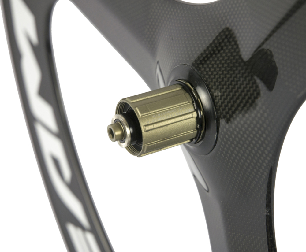 700C 70mm Road Bike 3 spokes Wheels Carbon Fiber Tri Spoke Wheelset ...